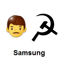 Meaning of 👨☭ Communist: Man Emoji with images